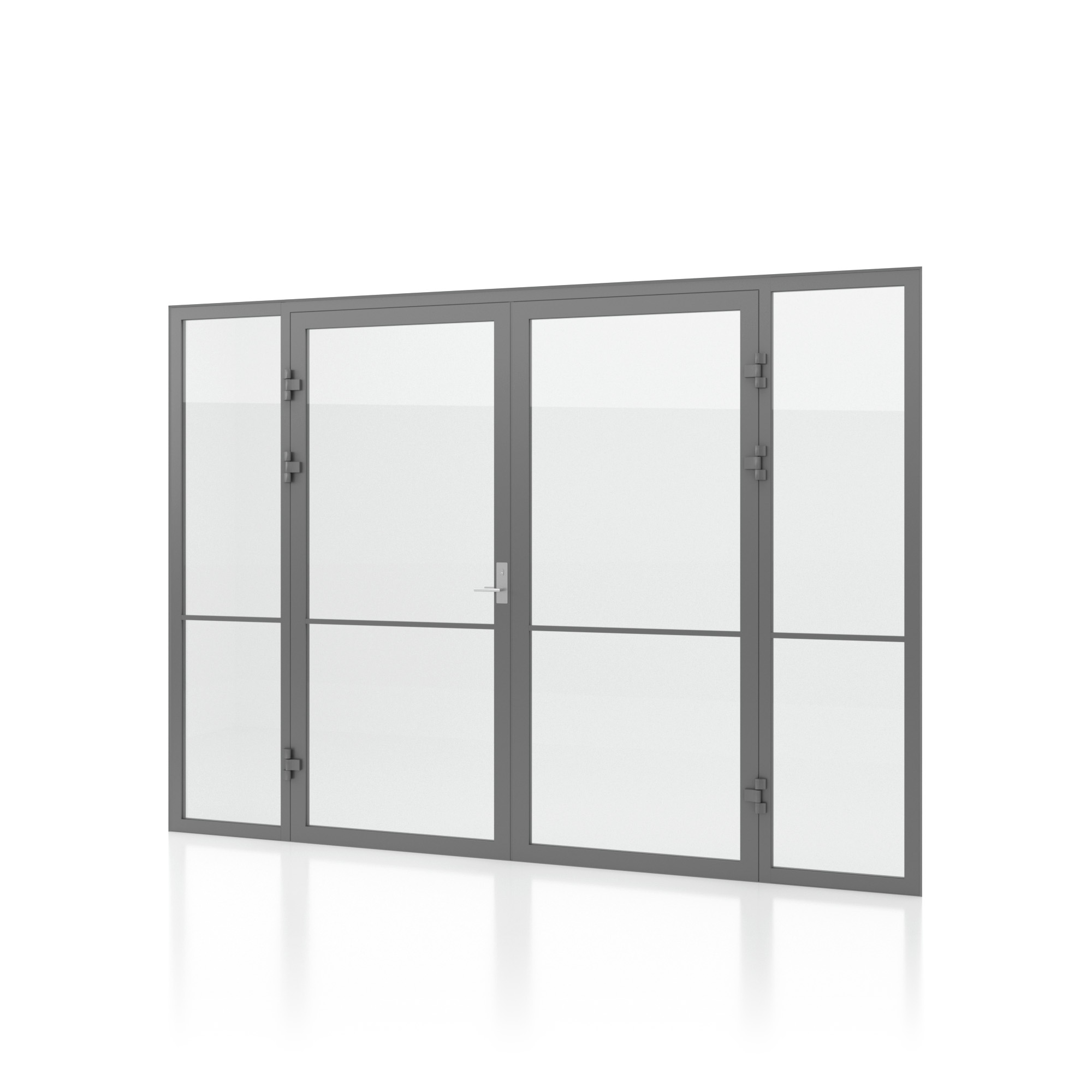 High quality steel internal profile door | 2-leaf | 3-350-DD-LR